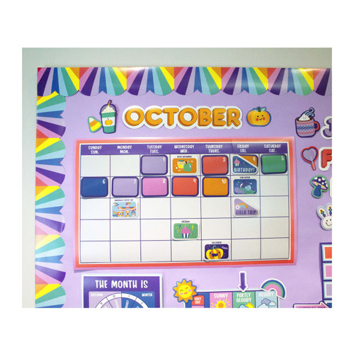 We Stick Together Calendar Bulletin Board Set