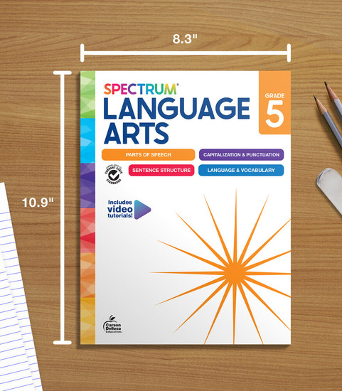 Grade 5 Spectrum Language Arts Workbook Paperback