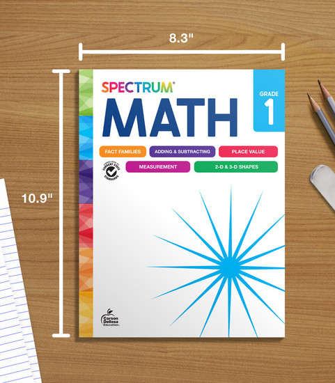 Grade 1 Spectrum Math Workbook Paperback