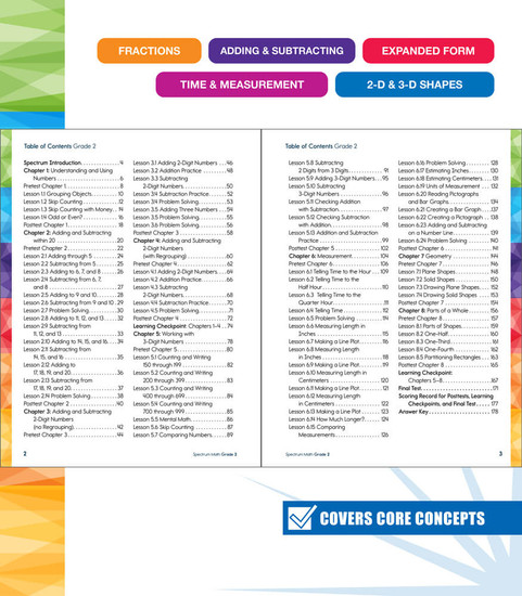 Grade 2 Spectrum Math Workbook Paperback