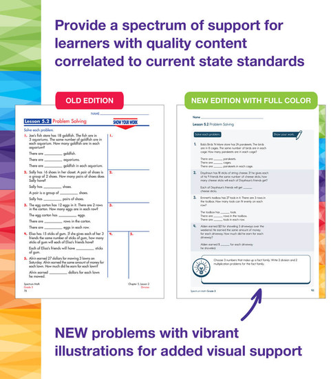 Grade 3 Spectrum Math Workbook Paperback