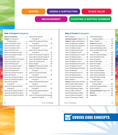 Grade K New Spectrum Math Workbook eBook PDF