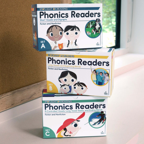 Grade K-2 Phonics Readers Set A, Short Vowels and Digraphs Readers Set