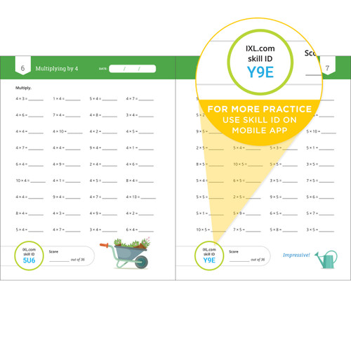 Grade 3 IXL Multiplication Facts & Fluency Workbook Paperback