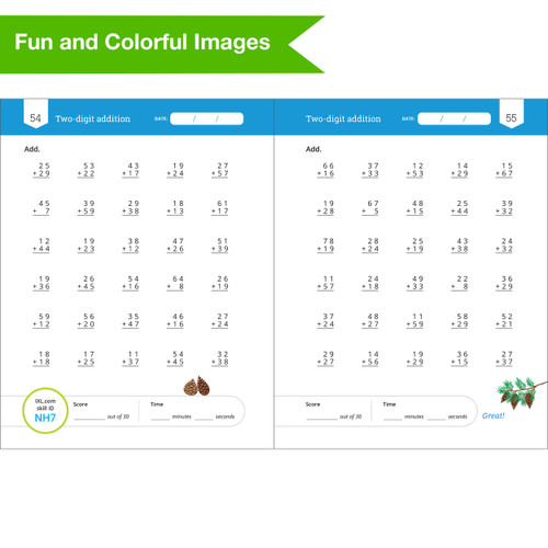 Grade 2 IXL Addition Facts & Fluency Workbook Paperback