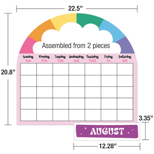 Retro Remix Calendar Bulletin Board Set