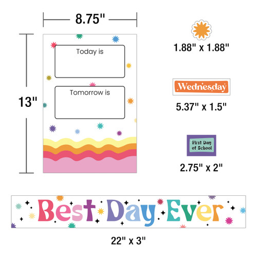Retro Remix Calendar Bulletin Board Set