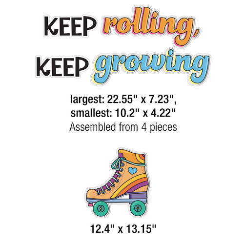 Keep Rolling, Keep Growing Bulletin Board Set