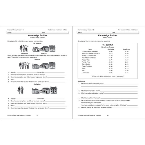 Grade 6-12 Financial Literacy Workbook Paperback