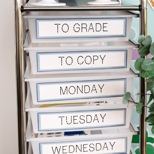 Editable Crafty and Cool Drawer Cart Labels | Carson Dellosa