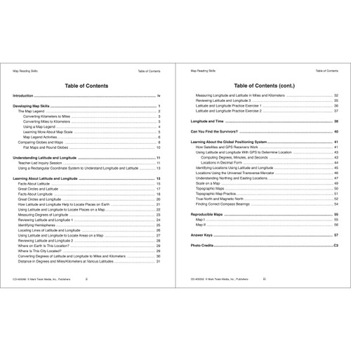 Grade 5-12 Map Reading Skills Workbook eBook