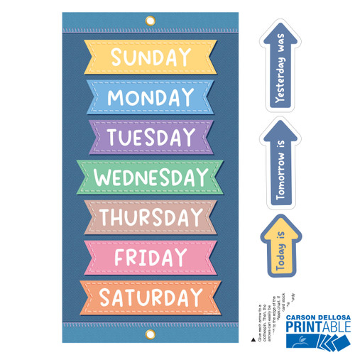 Crafty and Cool Printable Calendar Companion Printable Bulletin Board Set