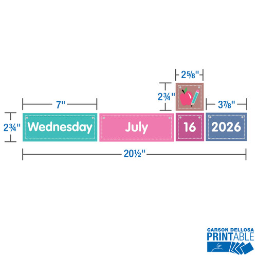 Crafty and Cool Flip Calendar Printable Bulletin Board Set
