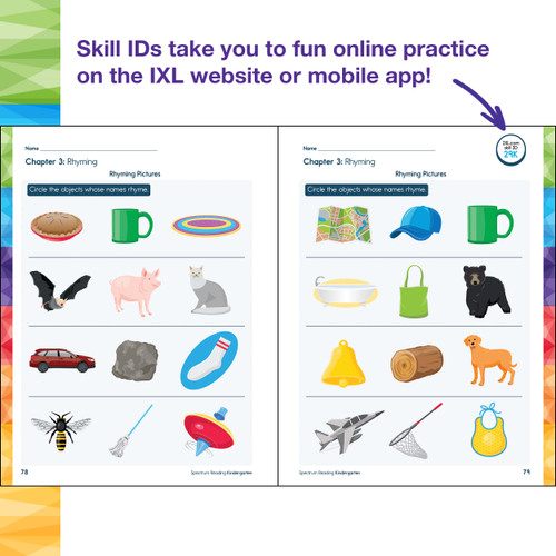 Grade K Spectrum Reading Workbook eBook
