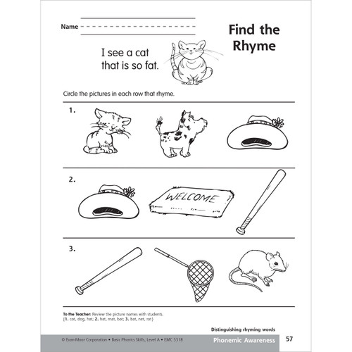 Grade PK-K Basic Phonics Skills Level A, Teacher Resource Book Paperback
