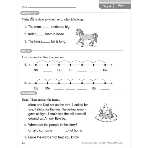 Grade 1 Daily Fundamentals, Teacher Resource Book Paperback