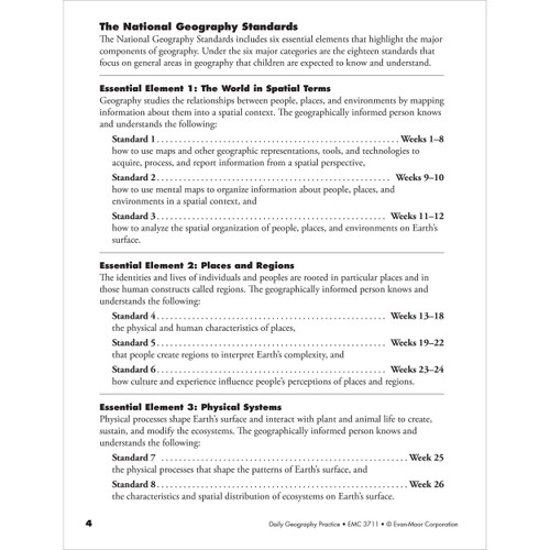 Grade 2 Daily Geography Practice, Teacher Resource Book Paperback