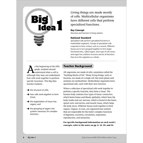 Grade 5 Daily Science, Teacher Resource Book Paperback