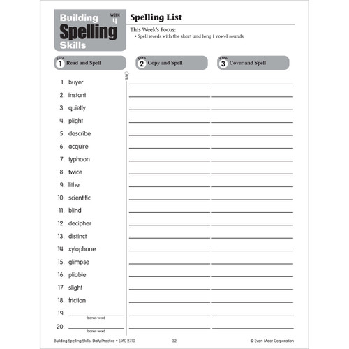 Grade 6 Building Spelling Skills, Teacher Resource Book eBook