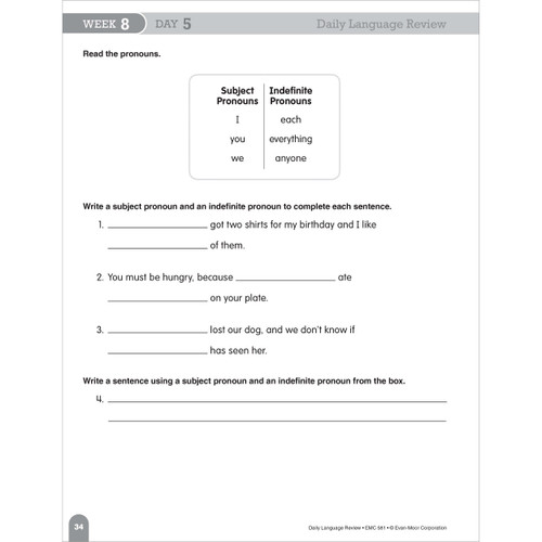 Grade 3 Daily Language Review, Teacher Resource Book eBook