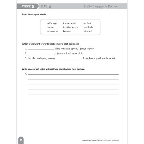 Grade 5 Daily Language Review, Teacher Resource Book eBook