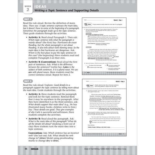 Grade 5 Daily 6-Trait Writing, Teacher Resource Book eBook