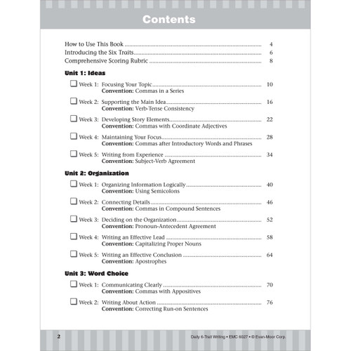 Grade 7 Daily 6-Trait Writing, Teacher Resource Book eBook