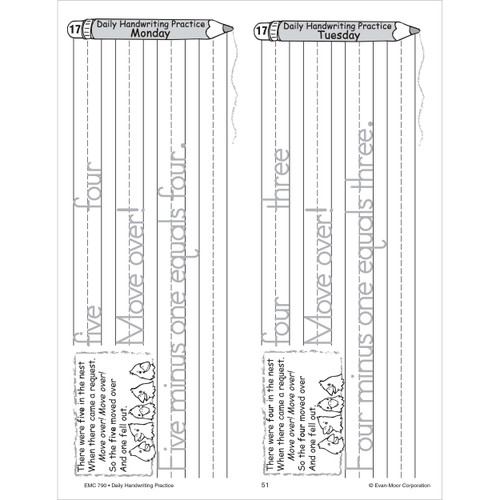 Grade K-6 Daily Handwriting Practice: Traditional Manuscript, Teacher ...