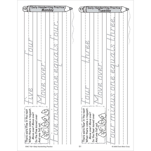 Grade K-6 Daily Handwriting Practice: Modern Manuscript, Teacher ...