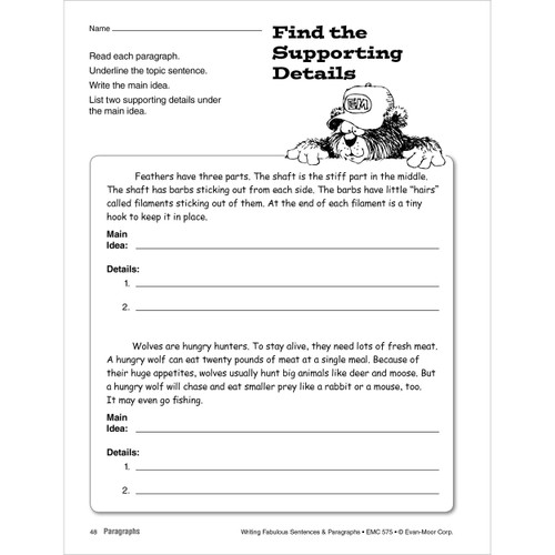 Grade 4-6 Writing Fabulous Sentences & Paragraphs, Teacher Resource ...