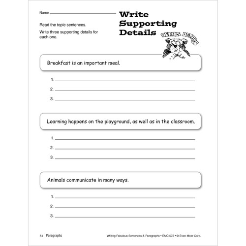 Grade 4-6 Writing Fabulous Sentences & Paragraphs, Teacher Resource ...