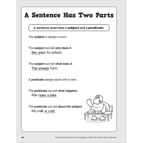 Grade 1-3 Writing Fabulous Sentences & Paragraphs, Teacher Resource ...