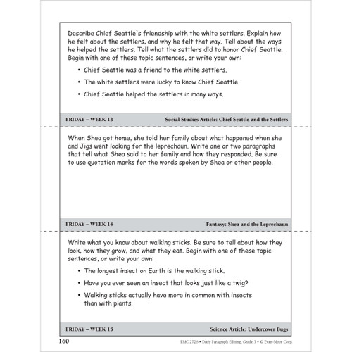 Grade 3 Daily Paragraph Editing, Teacher Resource Book eBook
