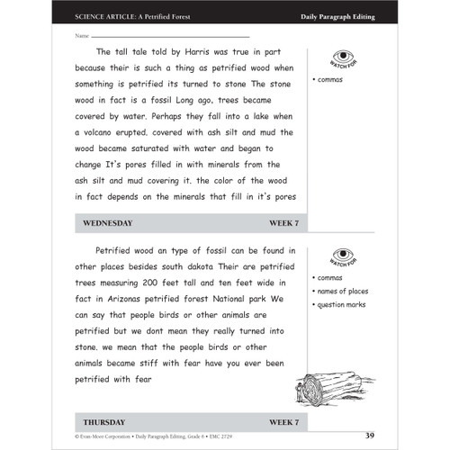 Grade 6 Daily Paragraph Editing, Teacher Resource Book eBook