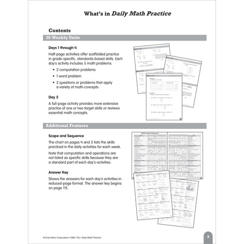 Grade 3 Daily Math Practice, Teacher Resource Book eBook