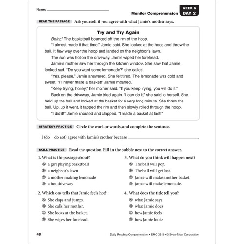 Grade 2 Daily Reading Comprehension, Teacher Resource Book eBook