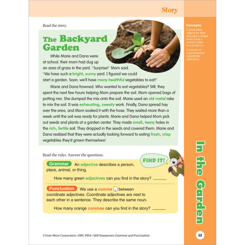 Grade 4 Skill Sharpeners: Grammar & Punctuation Workbook Paperback