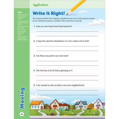 Grade 3 Skill Sharpeners: Grammar & Punctuation Workbook Paperback
