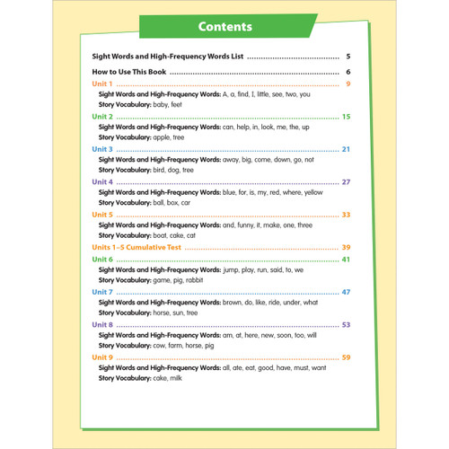 Grade PK-K Smart Start: Sight Words Activity Book Paperback