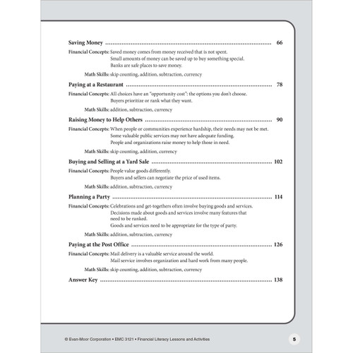 Grade 1 Financial Literacy Lessons and Activities, Teacher Resource ...