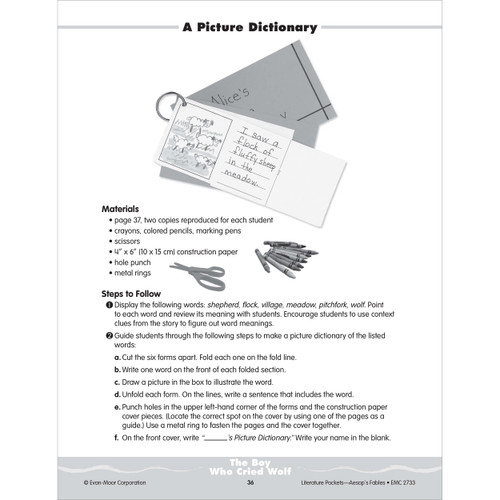 Grade 2-3 Literature Pockets: Aesop's Fables Resource Book Paperback