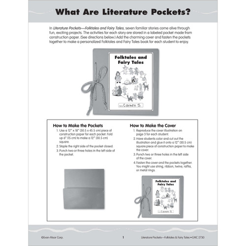 Grade K-1 Literature Pockets: Folktales & Fairy Tales Resource Book ...