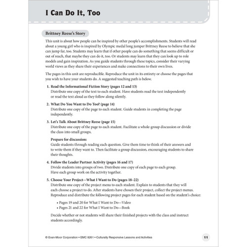 Grade 1 Culturally Responsive Lessons and Activities, Teacher Resource ...