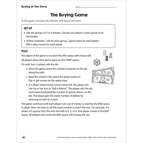 Grade 3 Financial Literacy Lessons and Activities, Teacher Resource ...