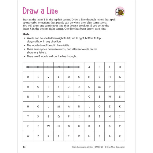 Grade 3-4 Brain Games and Activities Workbook eBook