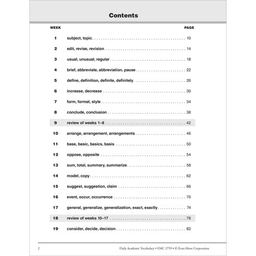 Grade 3 Daily Academic Vocabulary, Teacher Resource Book eBook