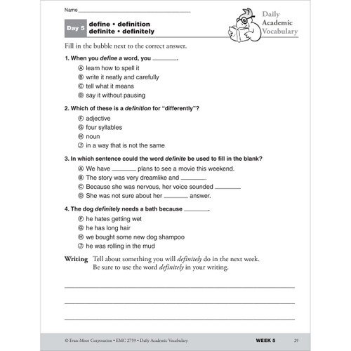 Grade 3 Daily Academic Vocabulary, Teacher Resource Book eBook