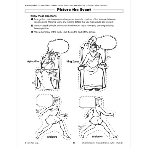 Grade 4-8 Literature Pockets: Greek & Roman Myths Resource Book eBook