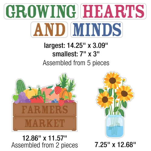 Growing Hearts Growing Minds Bulletin Board Set