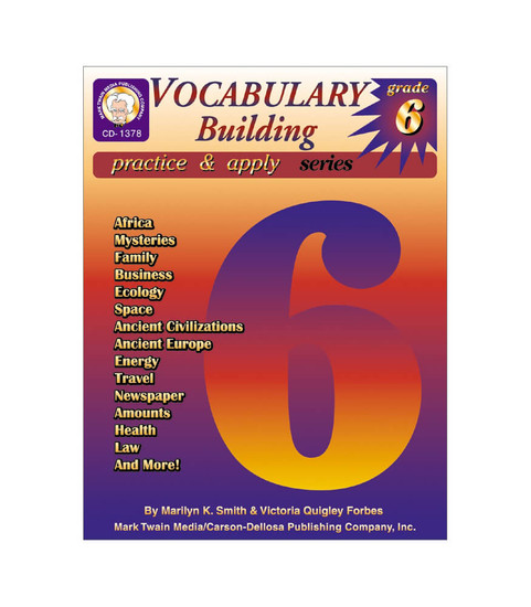 Grade 6 Vocabulary Building Resource Book Paperback